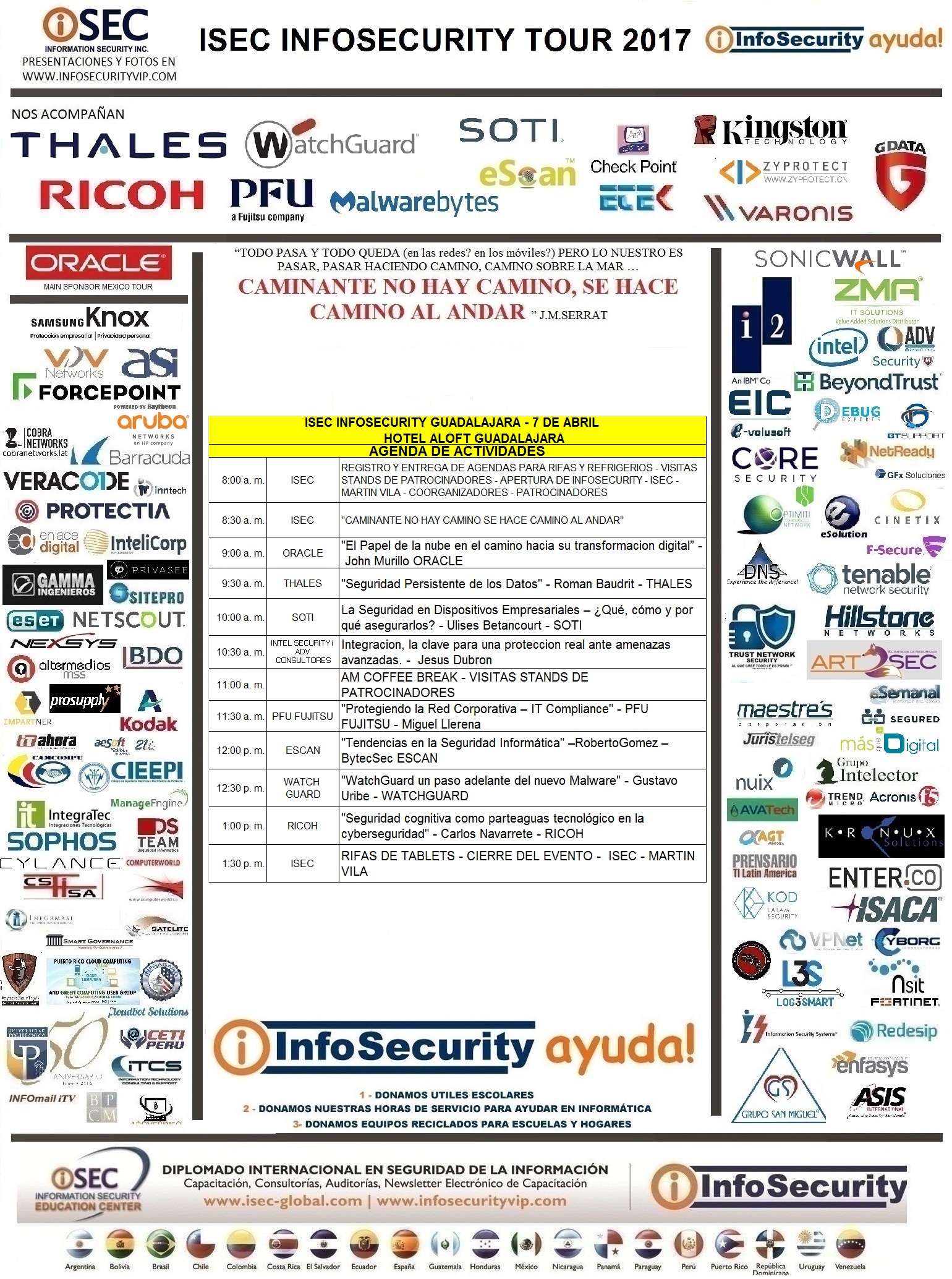 Agenda Guadalajara – ISEC INFOSECURITY ON SITE TOUR 2023